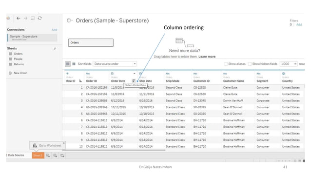 Visualization using Tableau | PPTX