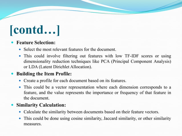 VIT336 – Recommender System - Unit 3.pdf | Internet for Beginners ...