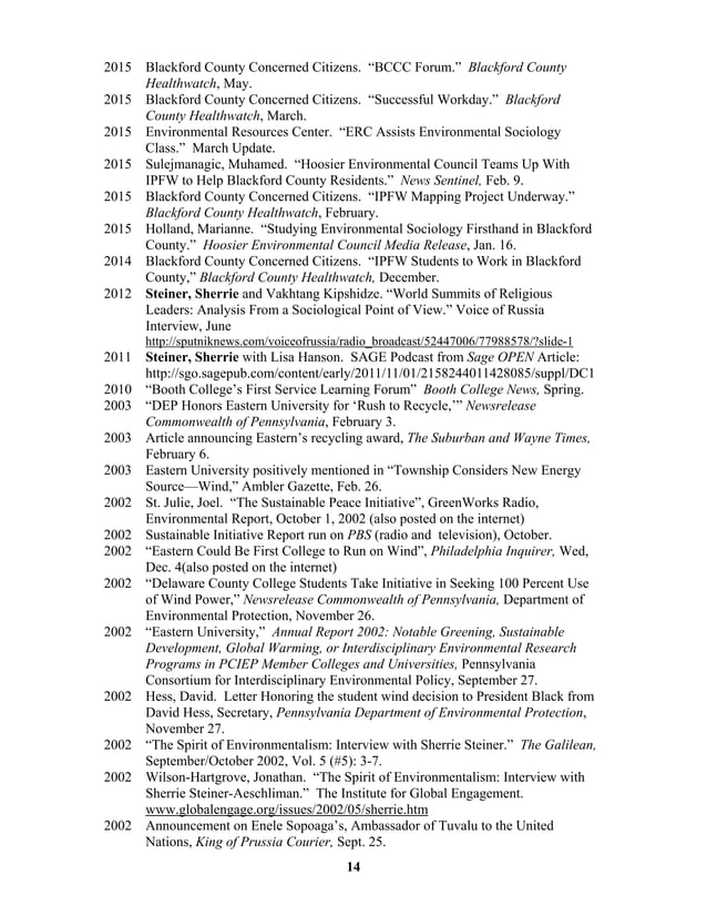 Vita sherrie steiner | PDF