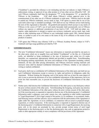 VMware IT Academy Agreement | PDF