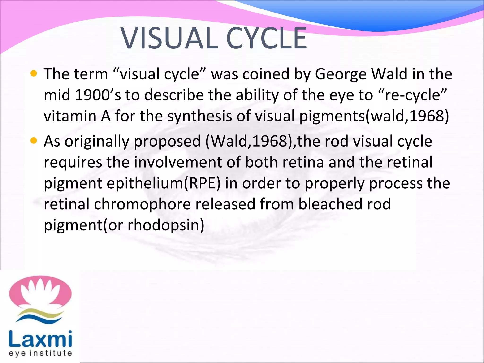 VITAMIN A & VISUAL CYCLE | PPTX