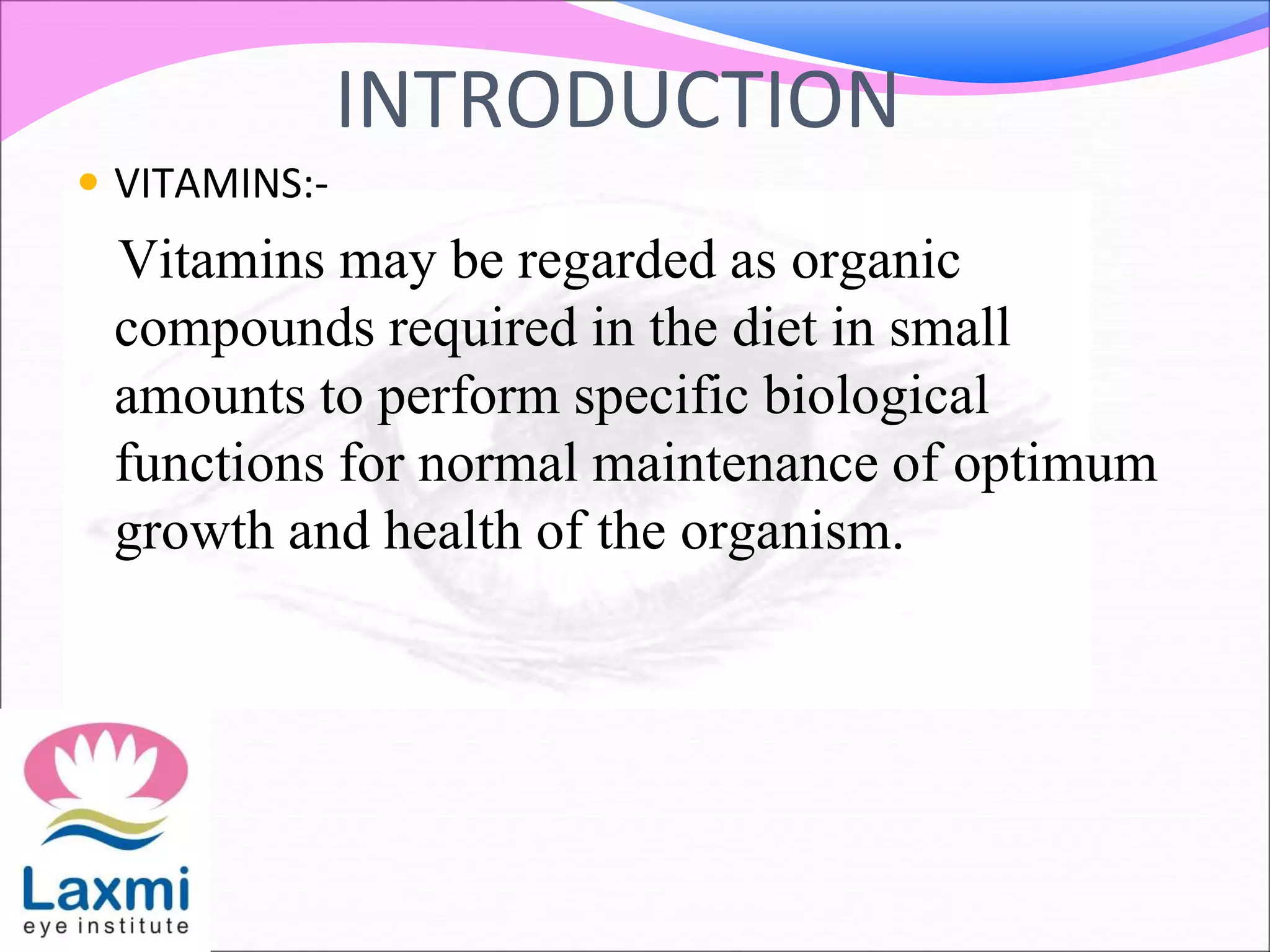 VITAMIN A & VISUAL CYCLE | PPTX