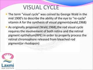 VITAMIN A & VISUAL CYCLE | PPTX