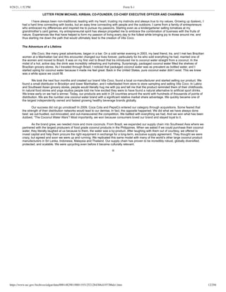 Vita Coco S1 Filing in Advance of IPO | PDF