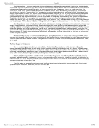 Vita Coco S1 Filing in Advance of IPO | PDF