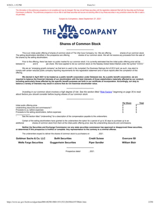 Vita Coco S1 Filing in Advance of IPO | PDF