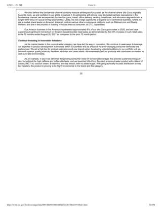 Vita Coco S1 Filing in Advance of IPO | PDF