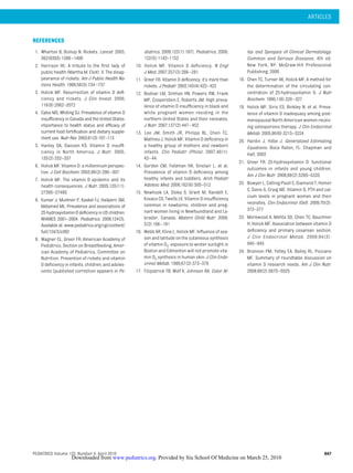 Vita D Defic Mothers Newborns Merewood Pediatrics 2010 | PDF