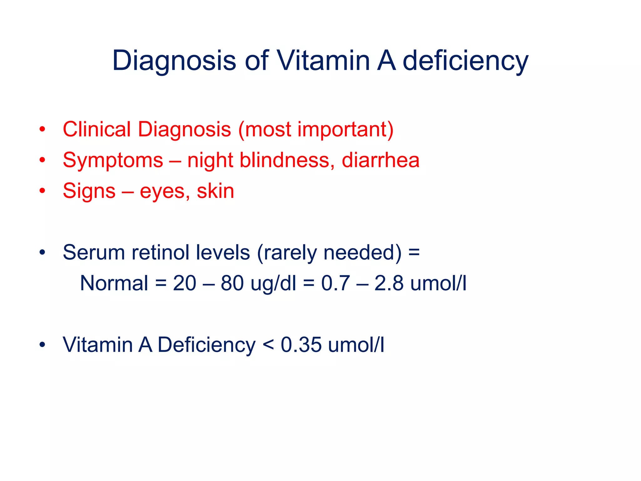Vit a deficiency 2021 | PPT