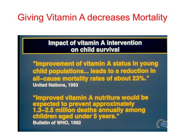 Vit a deficiency 2021 | PPT