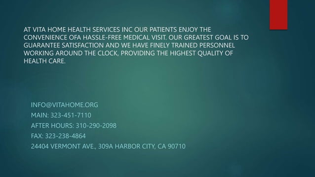 Vita Home Health PPT.pptx | Eldercare | Family and Relationships