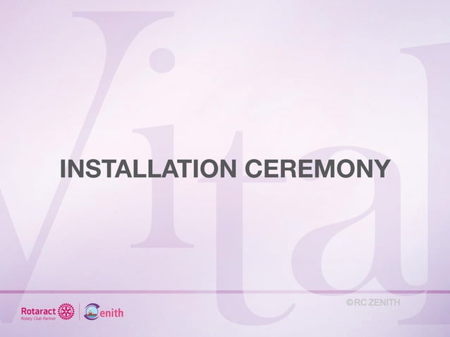 Vital installation ceremony ppt - 17-18 | PDF | Prom | Personal ...