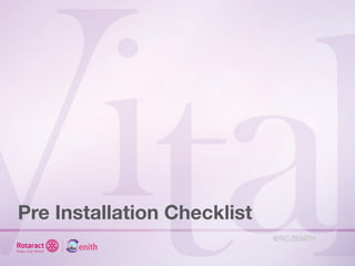 Vital installation ceremony ppt - 17-18 | PDF