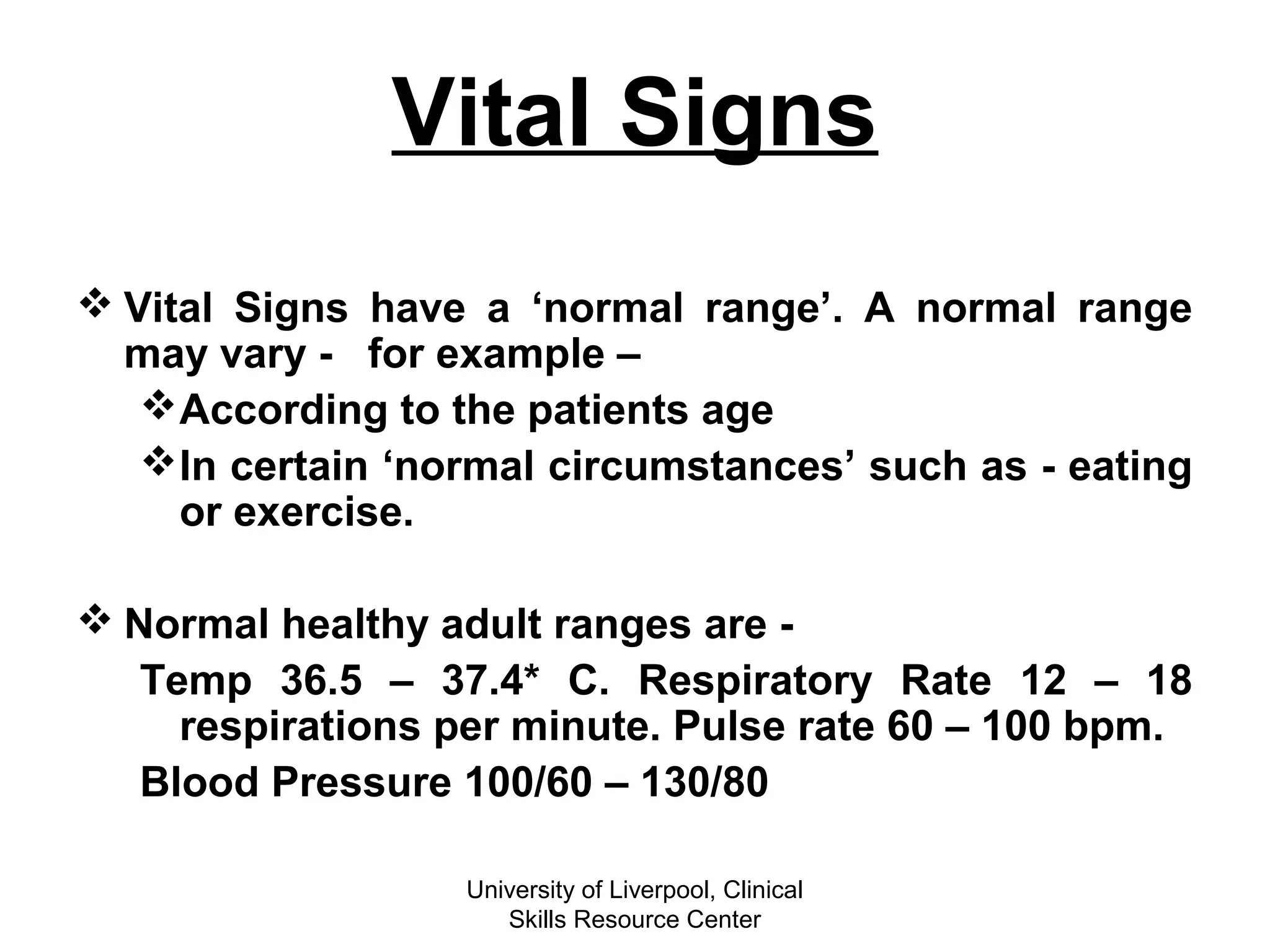 Vital Signs | PPT