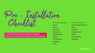 Vital - An Orientation PPT on 'How to conduct Installation Ceremony' | PDF