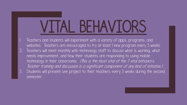 Vital behaviors update | PPT