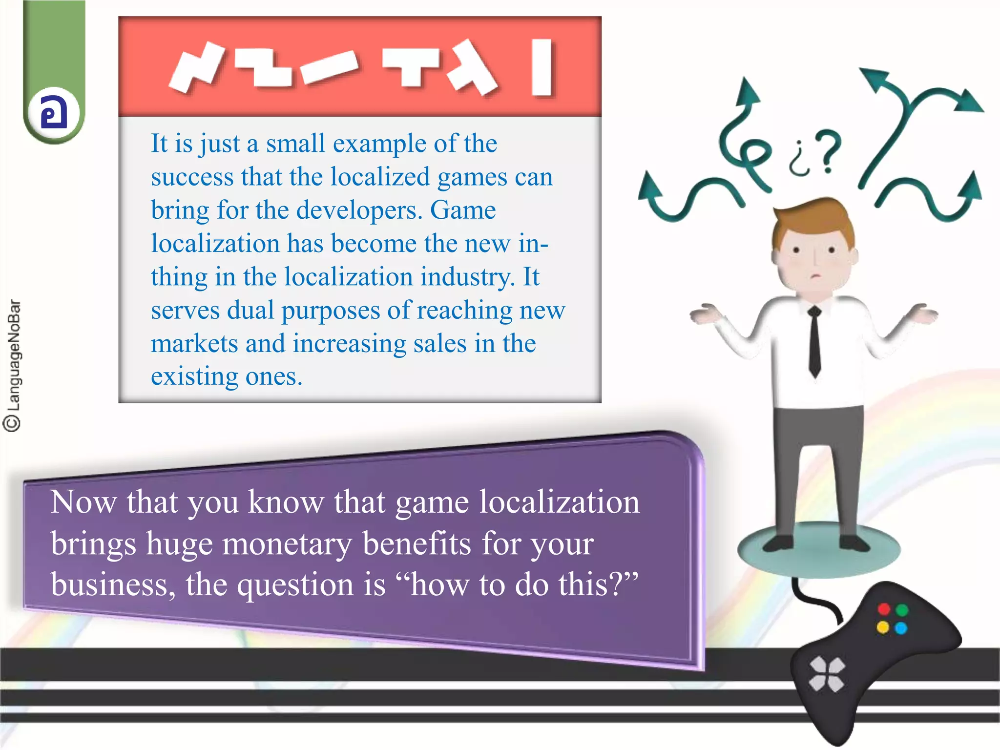 Vital factors for success in game localization | PPT