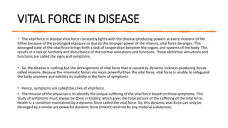 vital force.pptx homeopathy organon of medicine | PPTX