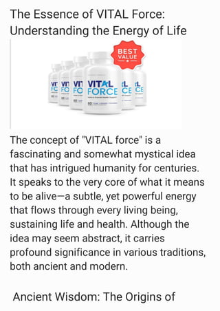 The Essence of Understanding the Energy of Life VITAL FORCE .pdf