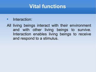 Vital functions | PPS