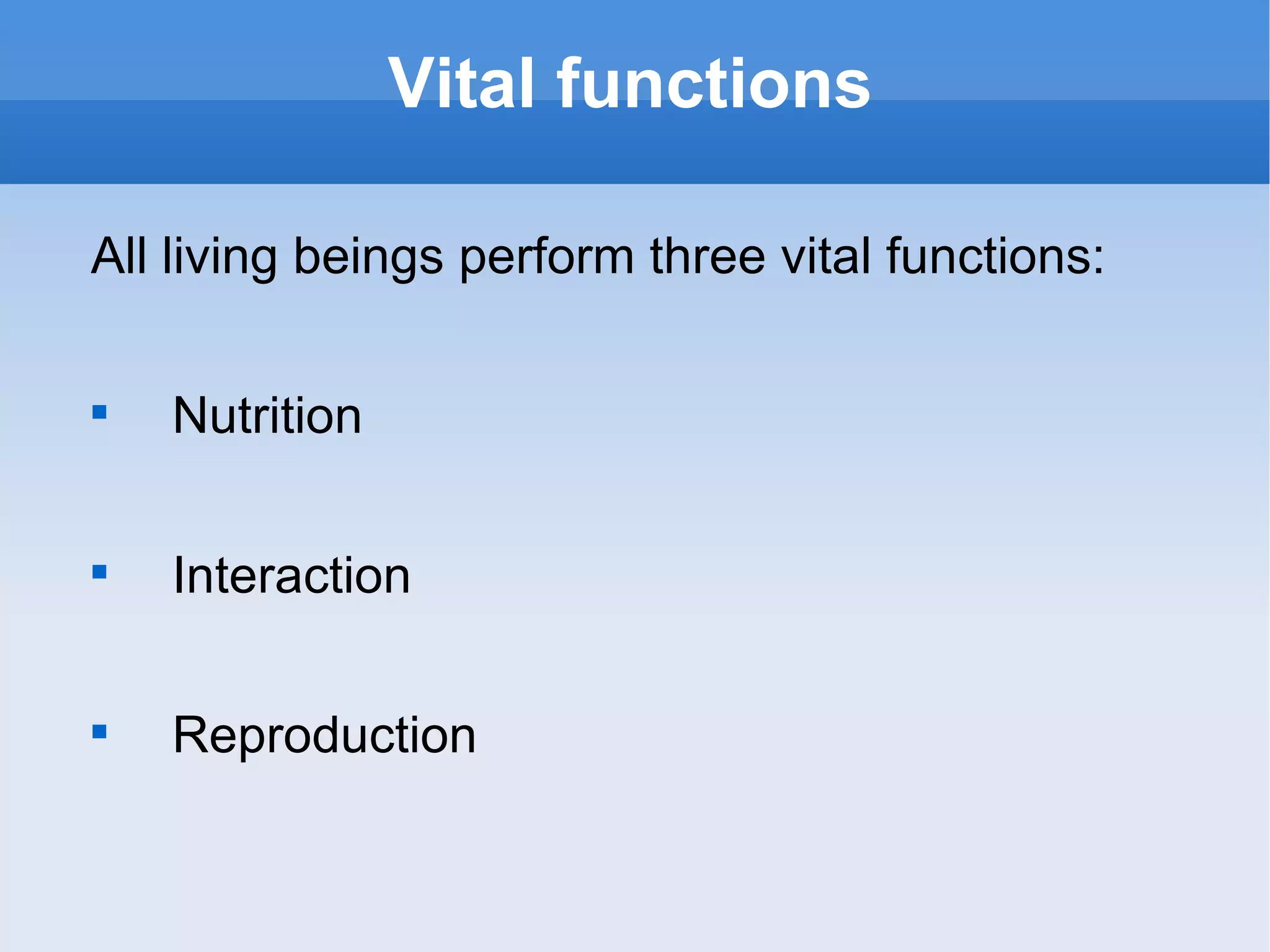 Vital functions | PPS