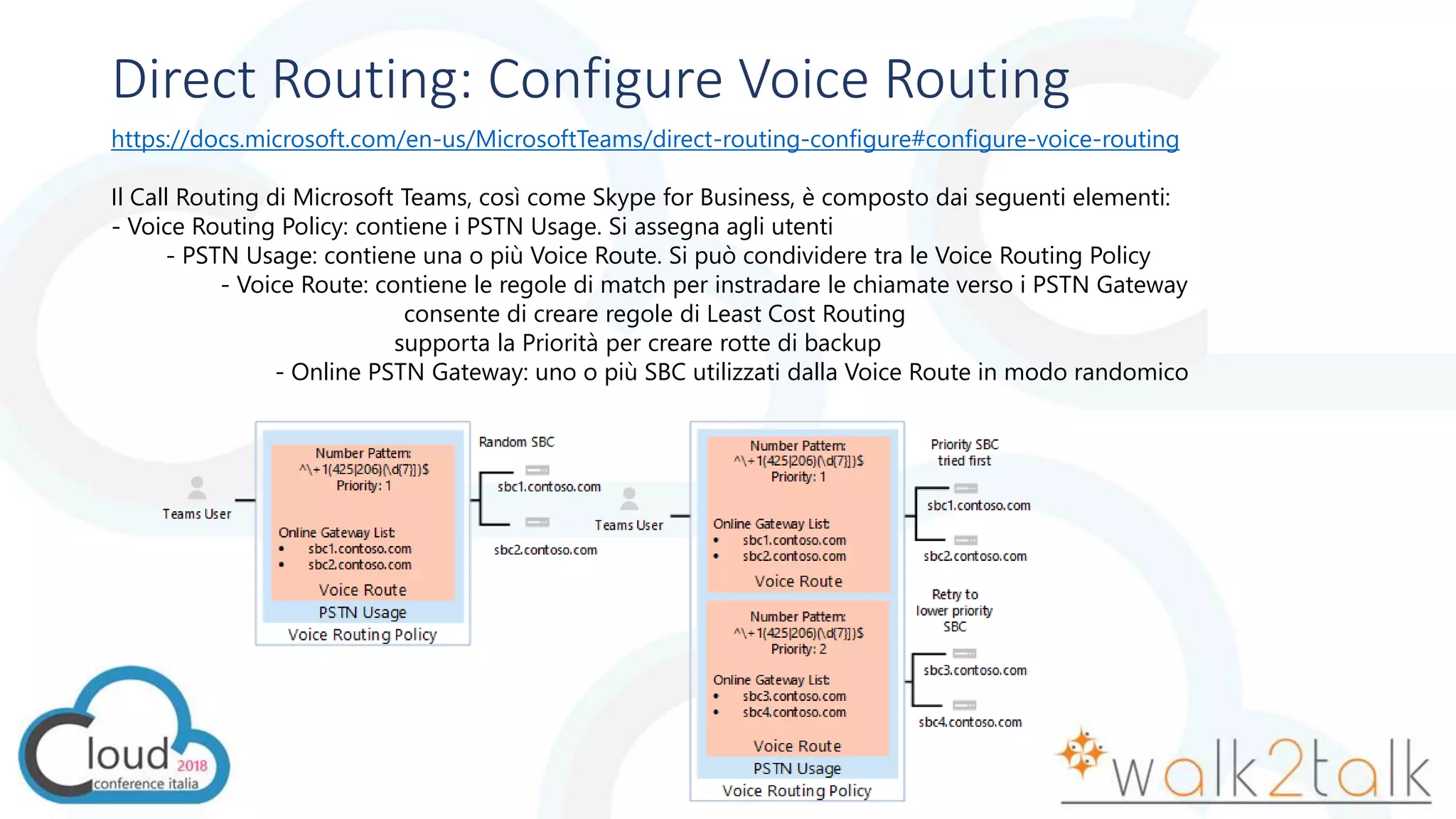 CCI2018 - Microsoft Teams Direct Routing: scenari, setup e routing ...