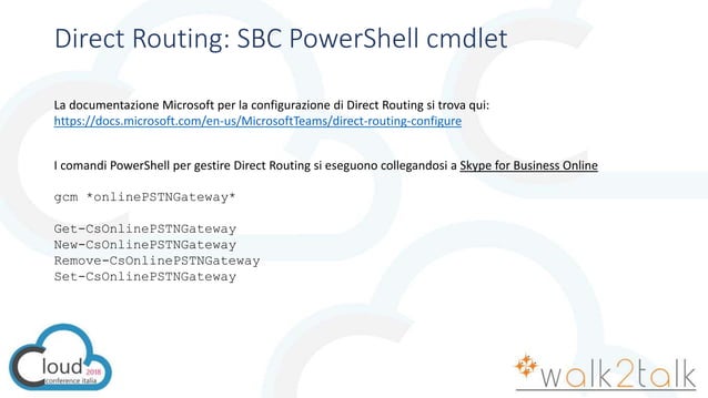 CCI2018 - Microsoft Teams Direct Routing: scenari, setup e routing ...