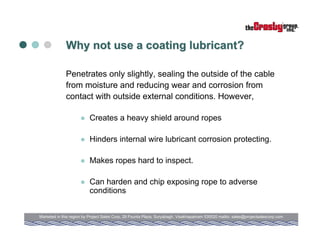 Vitalife Wire Rope Lubricants | PDF