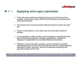 Vitalife Wire Rope Lubricants | PDF