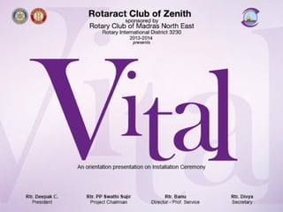 Vital installation ceremony 1314 | PPT