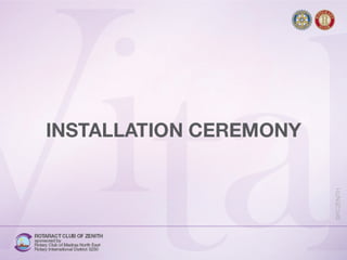 Vital installation ceremony 1314 | PPT