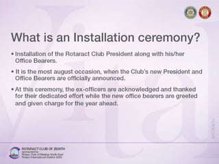 Vital installation ceremony 1314 | PPT