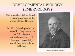 Vitalism & its acceptance in modern sciences | PPSX