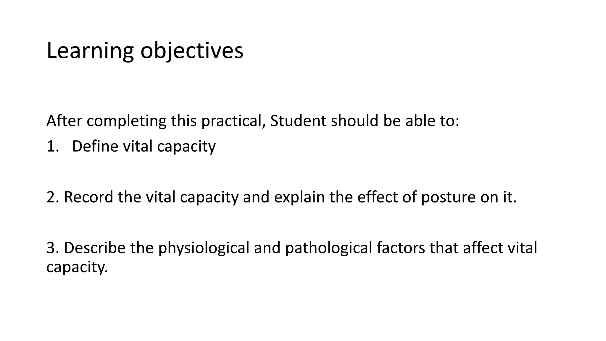 Vitalography: Physiology practical | PPTX