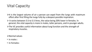Vitalography: Physiology practical | PPTX