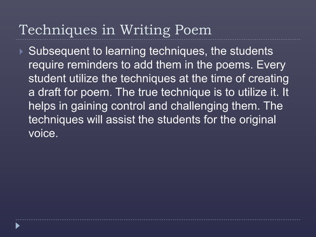 Vital Poem Writing Help for Students | PPT