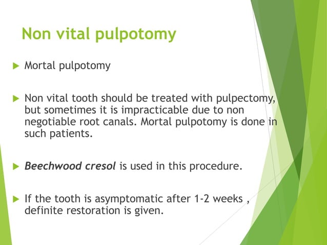Vital pulp therapy | PPTX | Dental Health | Diseases and Conditions