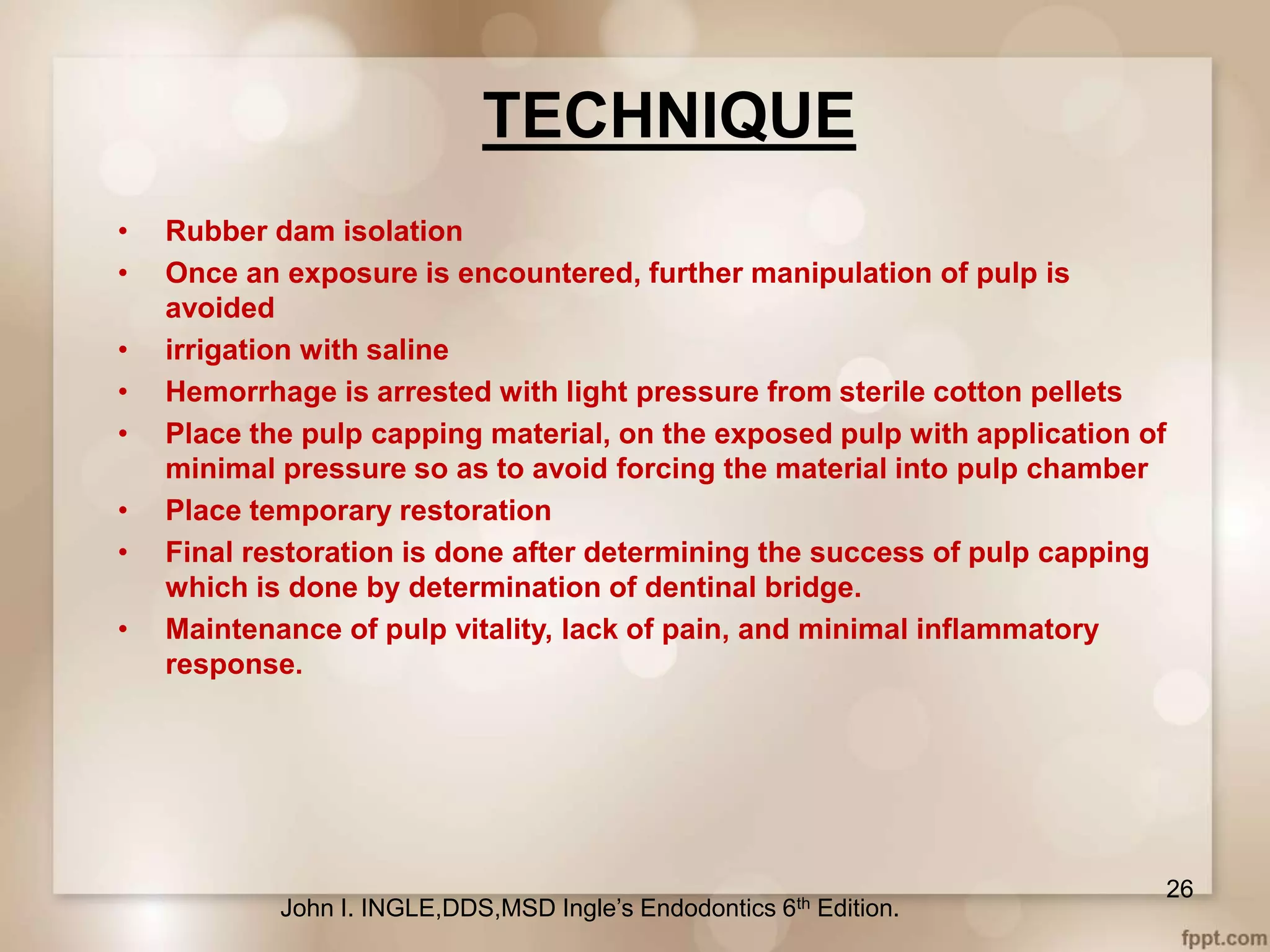 Vital Pulp Therapy | PPT