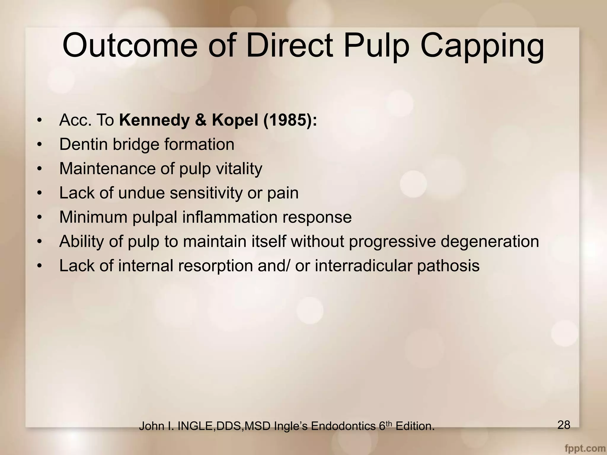 Vital Pulp Therapy | PPT