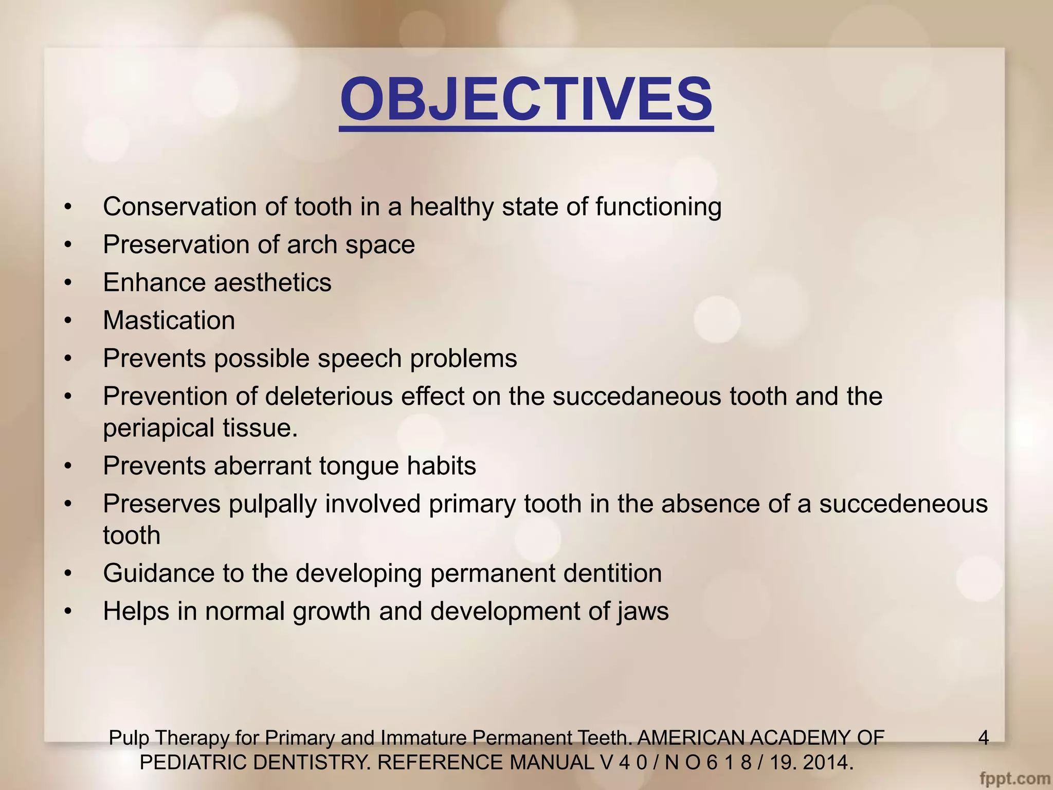 Vital Pulp Therapy | PPT