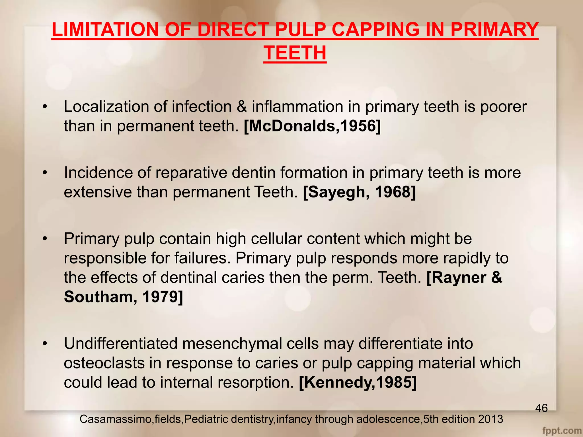 Vital Pulp Therapy | PPT