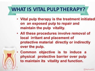 Vital pulp therapy | PPTX