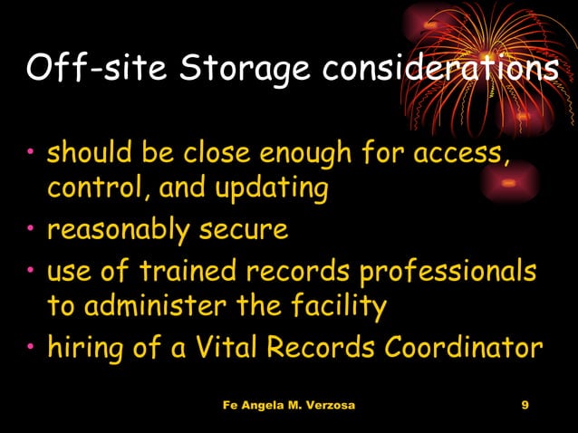 Vital Records Management | PPT