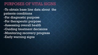 Vital sign, important topic of nursing school | PPTX