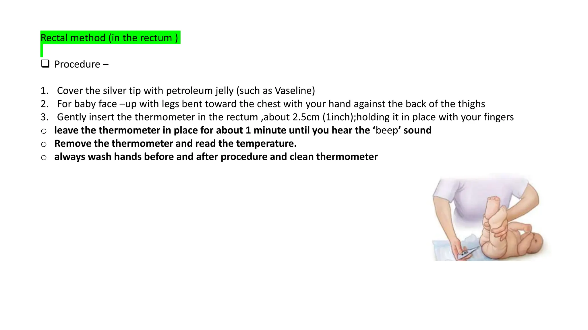 vital sign on temperature ; handwashing | PPT