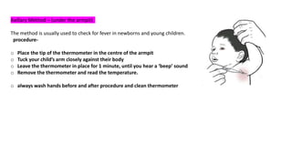 vital sign on temperature ; handwashing | PPT