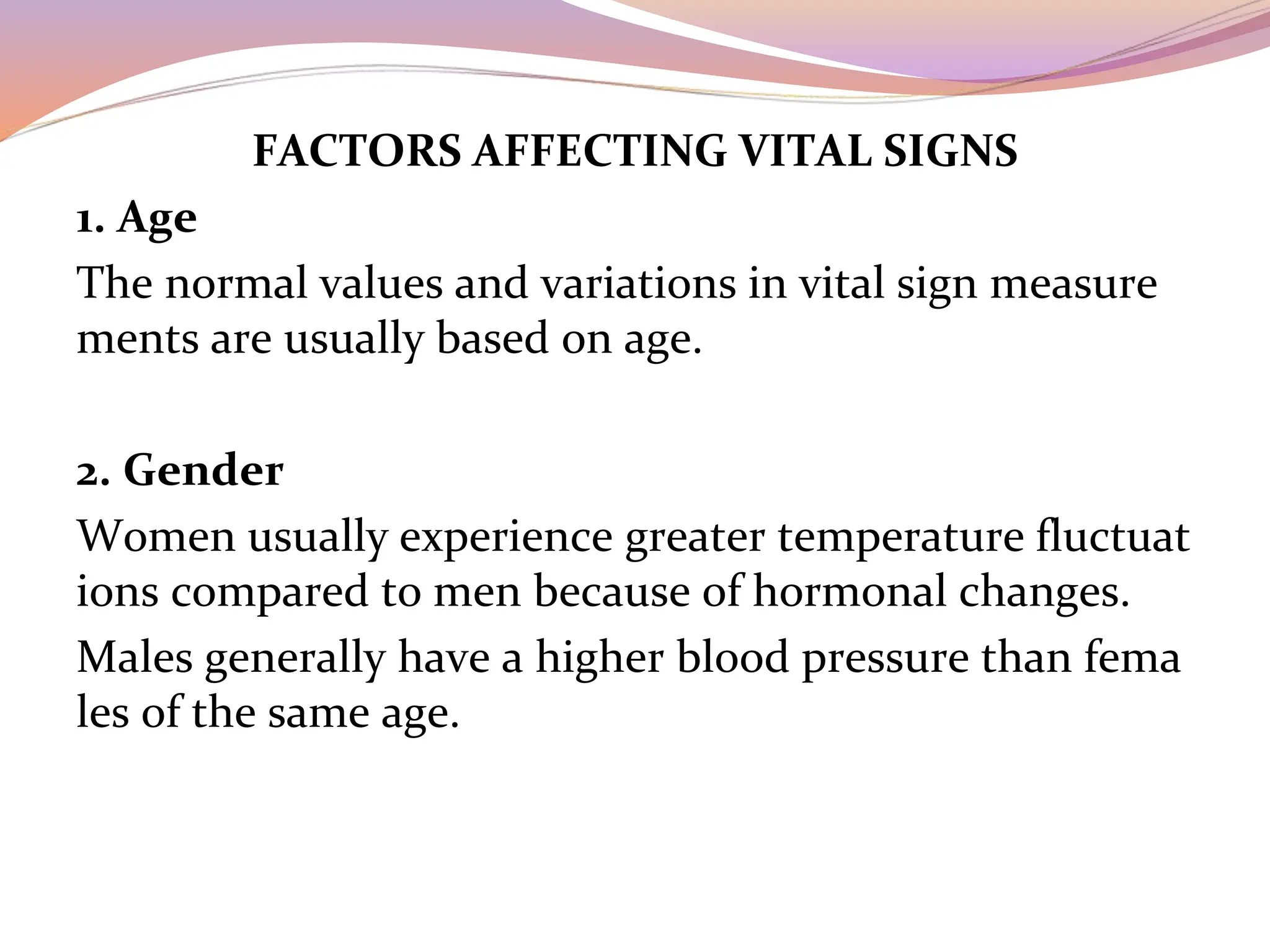 Vital signs-Temperature, blood pressure, respiration rate , pulse rate ...