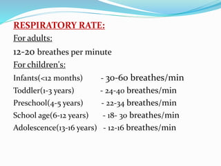 Vital signs pediatrics | PPTX