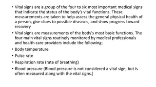 Vital signs | PPTX