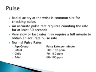 Vital Signs | PPT